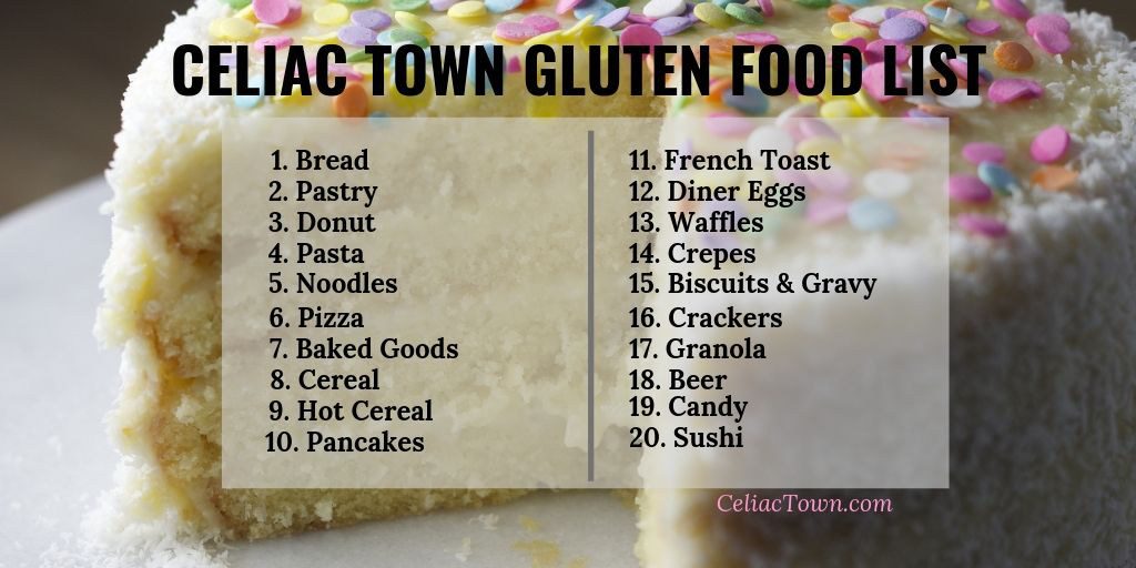Celiac Town Gluten Food List - CELIAC TOWN